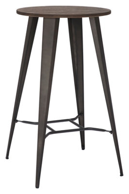 The Tolix Rustic Round Bar Table | DIY at B&Q