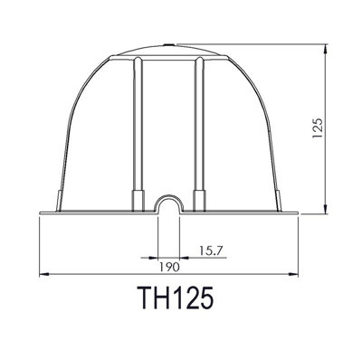 Thermahood Downlight Guard Loft Insulation Light Fitting Cover - Round ...