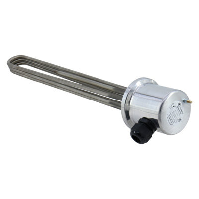 Thermco Incoloy 2" 6 kW 3 phase 400mm Industrial Immersion Heater with ...