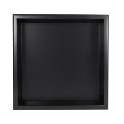 THERMOPANEL 304 STAINLESS STEEL RECESS SHOWER NICHE - MATTE BLACK - 305 ...