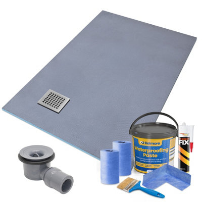Thermopanel Corner Stainless Steel Square Drain Wet Room Shower Tray ...