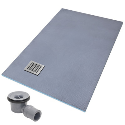 Thermopanel Corner Stainless Steel Square Drain Wet Room Shower Tray ...