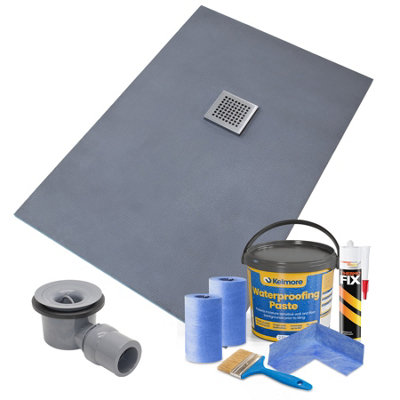 Thermopanel Offset Stainless Steel Square Drain Wet Room Shower Tray ...