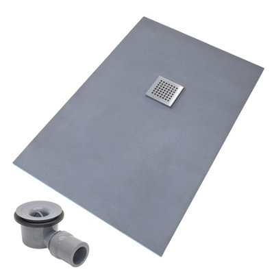 Thermopanel Offset Stainless Steel Square Drain Wet Room Shower Tray ...