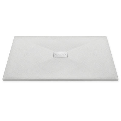 Thermopanel SMC White Shower Trays Base Slate Stone Effect Textured Non ...