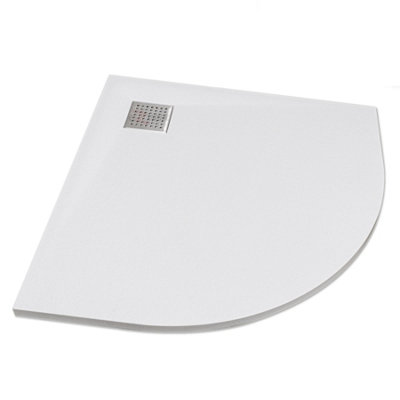 Thermopanel White SMC Corner Shower Tray - 900 x 900mm