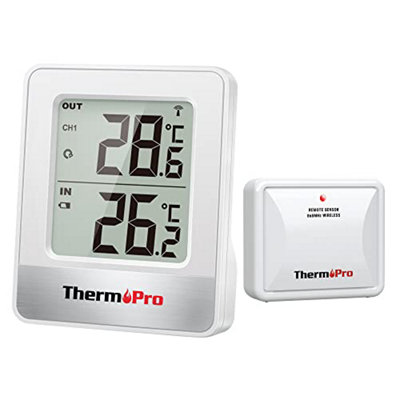 ThermoPro Tp 200 c Indoor Outdoor Thermometer Wireless, Greenhouse with ...