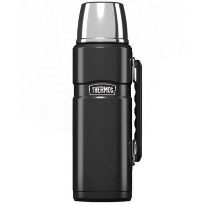 Thermos - Stainless King Gun Metal Travel Flask (1.2 l) Leak Proof ...