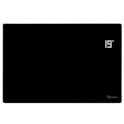 ThermoSphere Flat Glass Panel Heater Black 1500W