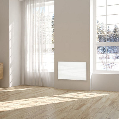 ThermoSphere Flat Glass Panel Heater White 2000W | DIY at B&Q