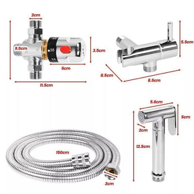 Thermostatic Mixer Bidets Toilet Valve Hand Held Douche Kit Muslims ...