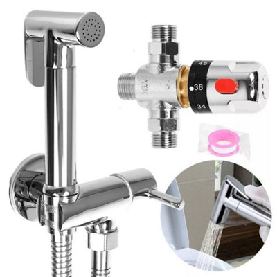 Thermostatic Mixer Bidets Toilet Valve Hand Held Douche Kit Muslims ...