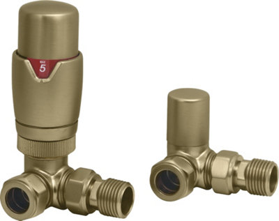 Thermostatic Radiator Valves and Corner Lock shield Valve, Modern ...