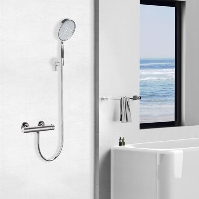 Thermostatic Shower Mixer Bar Single Lever Exposed Bath Shower Mixer ...