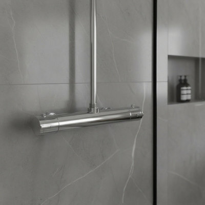Thermostatic Shower Mixer with Safety Temperature Lock
