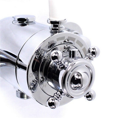 Thermostatic Traditional Exposed Shower Mixer Valve - 135mm to 160mm ...