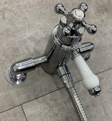 Thermostatic Traditional Exposed Shower Mixer Valve Dual Control ...