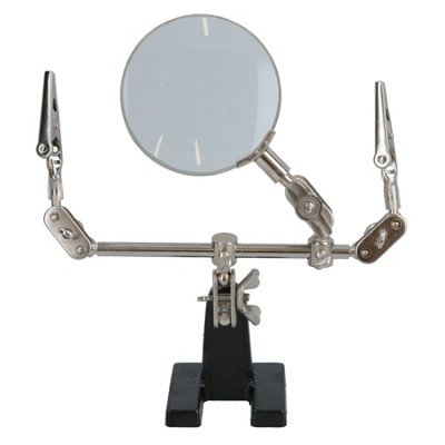 Third Helping Hands Free Magnifier Magnifying Glass Clamp Soldering Iron