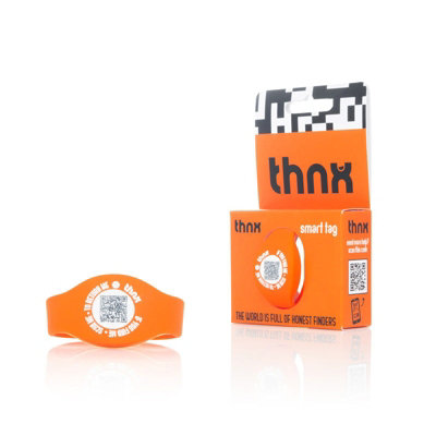 thnx tag SOS Bracelet Airtag - orange