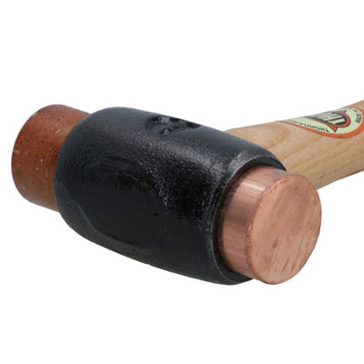 Thor No 1 Copper & Rawhide Faced Hammer / Hide Mallet Dead Blow