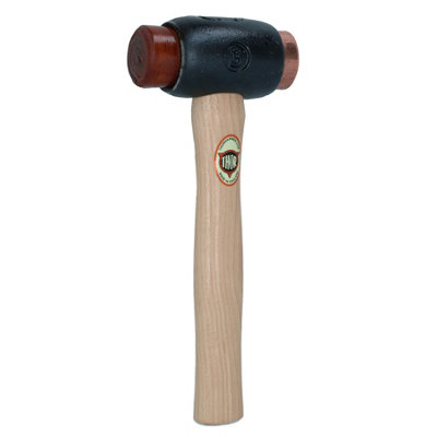 THOR NO 3 COPPER AND RAWHIDE HIDE FACED HAMMER MALLET DEAD BLOW 3LB