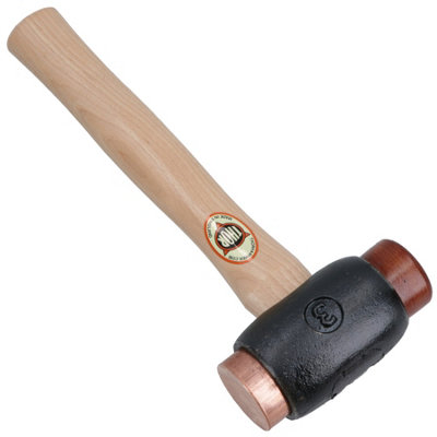Thor No 3 Copper and Rawhide Hide Faced Hammer Mallet Dead Blow 3lb