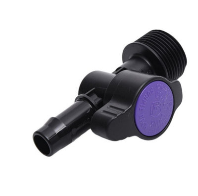 Thread Valve 13mm x 3/4" BSP Male Thread Barb Garden Irrigation System ...