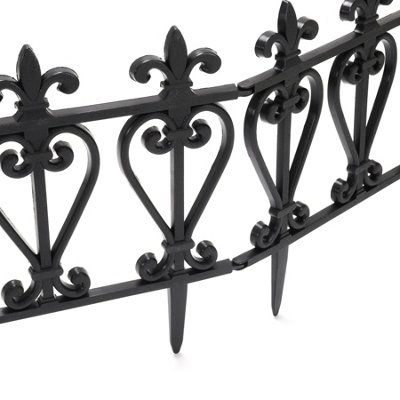 Three-piece Free Splicing Courtyard Garden Plug-in Plastic Fence Garden ...