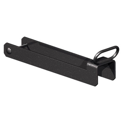 Throw Over Loop Gate Latch 14" Heavy Duty Black 3" Lifting Handle for ...