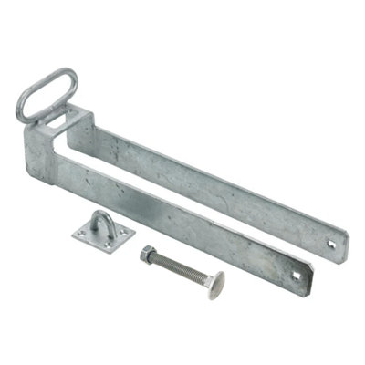 Throw Over Loop Security Gate Latch 18" Heavy Duty Galv 3" with Lifting ...