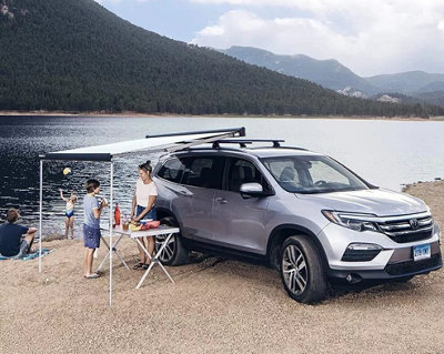Thule 3200 Awning for Roof Rack Bars - 1.9M Anthracite - Side Canopy