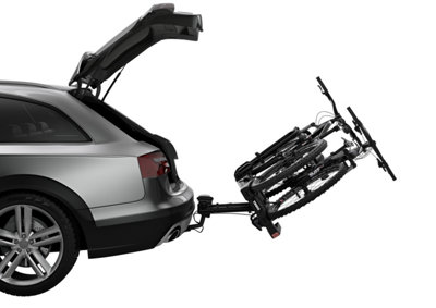Thule EasyFold 2 Bike Cycle Carrier Rack with Loading Ramp, Tow Bar Mounted