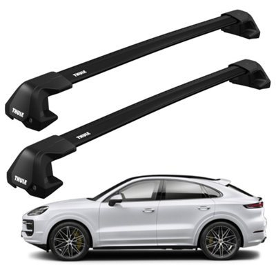 Thule Roof Rack Bars, Porsche Cayenne Coupe 2018+ onwards, Black Wing ...