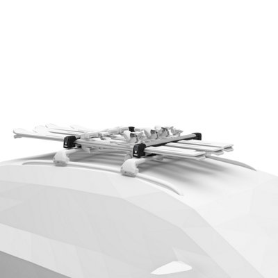 Thule SnowPack L Ski Snowboard Carrier Rack for Roof Bars 732600