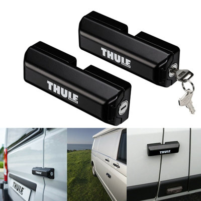 Thule Van Locks Slide Barn Door High Security - Twin Pack | DIY at B&Q