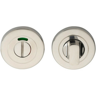 Thumbturn Lock And Release Handle With Indicator Concealed Fix Bright Steel