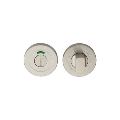 Thumbturn Lock And Release Handle With Indicator Concealed Fix Satin Steel