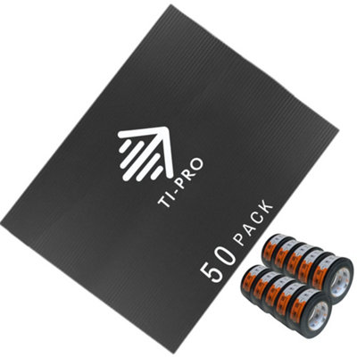TI-PRO 50 Pack Correx Floor Protection Sheets 2.4m x 1.2m x 2mm + 10 ...
