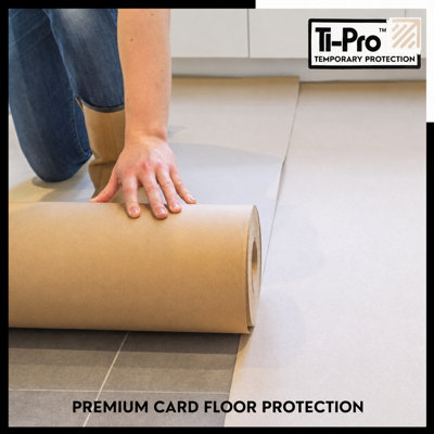 TI-Pro Premium Heavy-Duty Card Floor Protection Roll 1m x 40m - 350 GSM ...