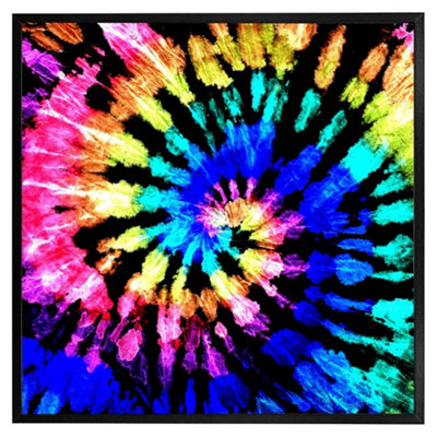 Tie dye pattern (Picutre Frame) / 24x24" / Brown