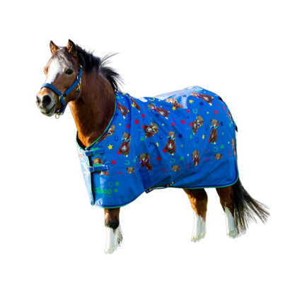 Tikaboo Cool Shetland Standard-Neck Horse Turnout Rug Blue (5) | DIY at B&Q