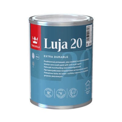 Tikkurila Luja 20 - Durable Anti Mould Semi-Matt Paint For Humid Walls ...