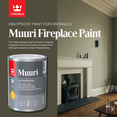 TIKKURILA Muuri - Heat-Resistant Paint For Interior Fireplaces ...