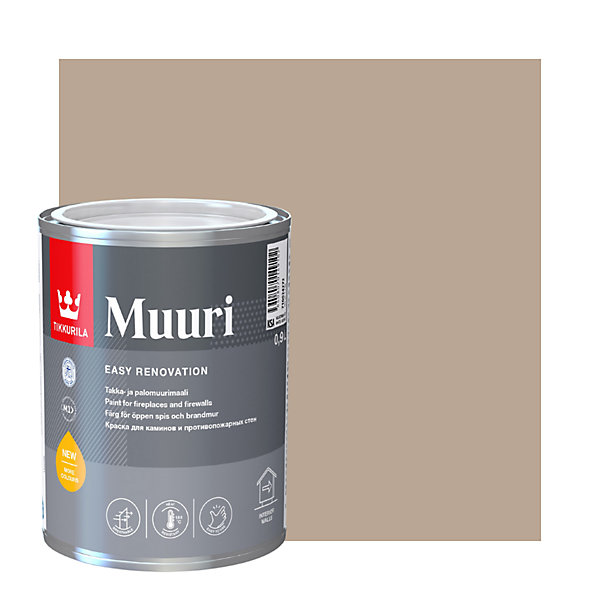 TIKKURILA Muuri - Heat-Resistant Paint For Interior Fireplaces ... TIKKURILA Muuri - Heat-Resistant Paint For Interior Fireplaces ...