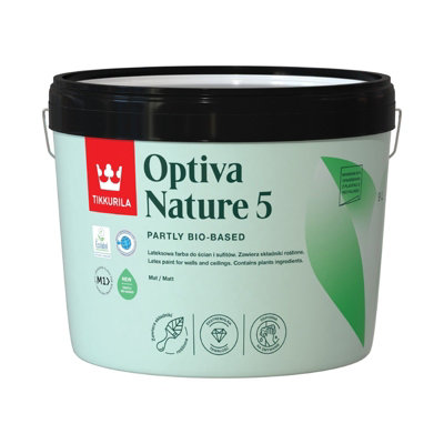 Tikkurila Optiva Nature 5 - Bio Based & Zero VOC - Eco Friendly Durable ...
