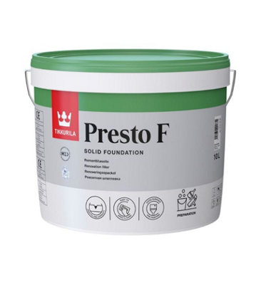Tikkurila Presto F - Ready Mixed Renovation Filler For Walls & Ceilings ...