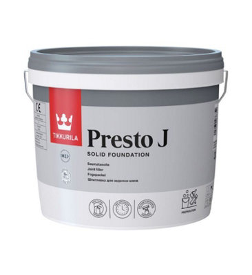 Tikkurila Presto J - Ready Mixed Filler For Gypsum Board Seams (Pre ...
