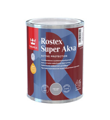 Tikkurila Rostex Super Akva - Water-Based, Anti-Corrosive Primer For ...