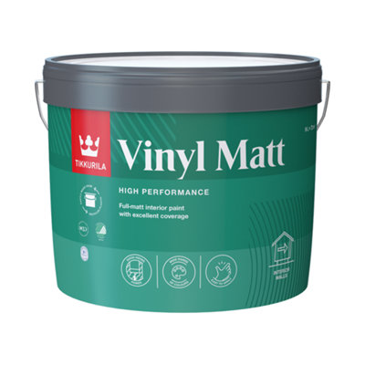 Tikkurila Vinyl Matt - High Performance Full Matt Emulsion Paint For ...