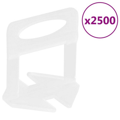 TILE LEVELLING CLIPS 2500 PCS 1 MM